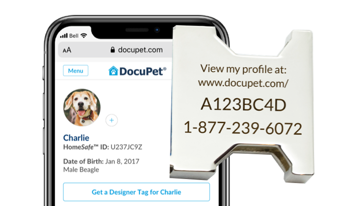 Custom Pet ID Tags, Personalized for Dogs & Cats - DocuPet